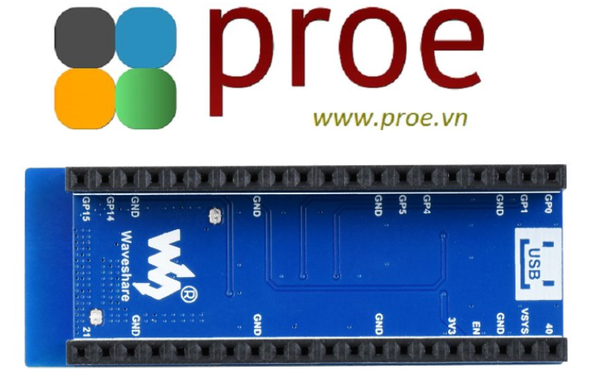 Dual-Mode Bluetooth Module for Raspberry Pi Pico, SPP / BLE, Bluetooth 5.1 | Điện tử ProE