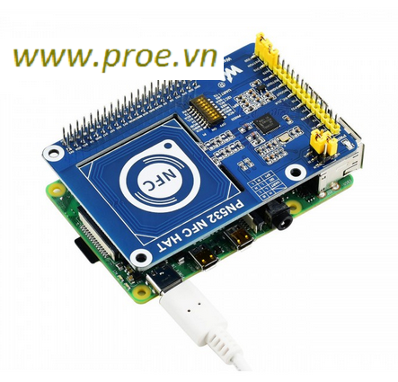 PN532 NFC HAT for Raspberry Pi, I2C / SPI / UART | Điện tử ProE