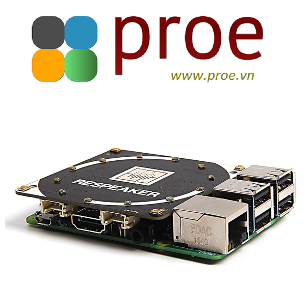 ReSpeaker 4-Mic Array for Raspberry Pi | Điện tử ProE