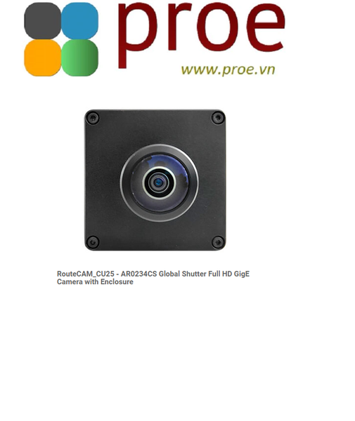 RouteCAM_CU25_IP67 - AR0234CS Global Shutter Full HD GigE Camera | Điện tử ProE