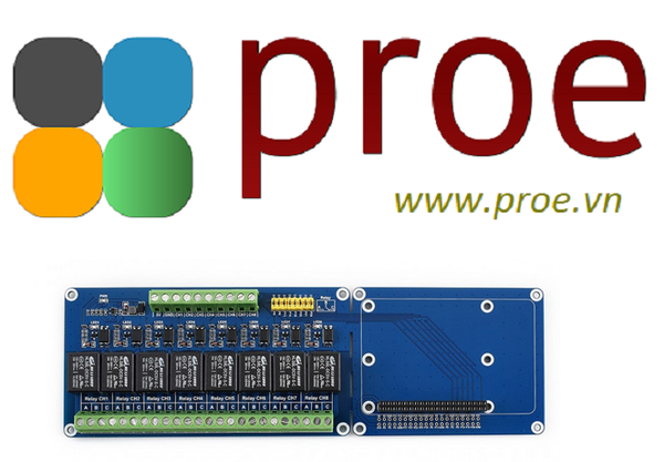Raspberry Pi 8-ch Relay Expansion Board | Điện tử ProE