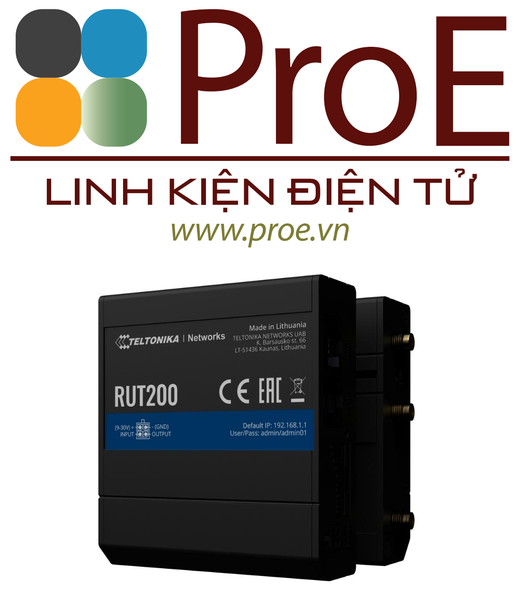 Teltonika RUT200 LTE CAT4 | Điện tử ProE