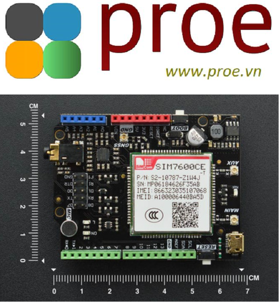 SIM7600CE-T 4G(LTE) Shield for Arduino | Điện tử ProE