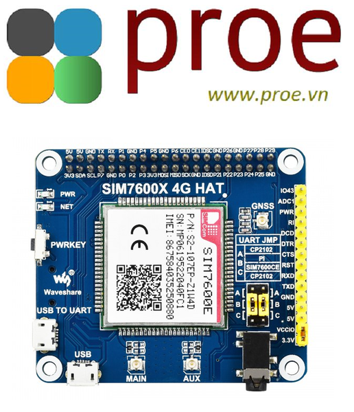 SIM7600E LTE Cat-1 HAT for Raspberry Pi, 3G / 2G / GNSS as well, for ...