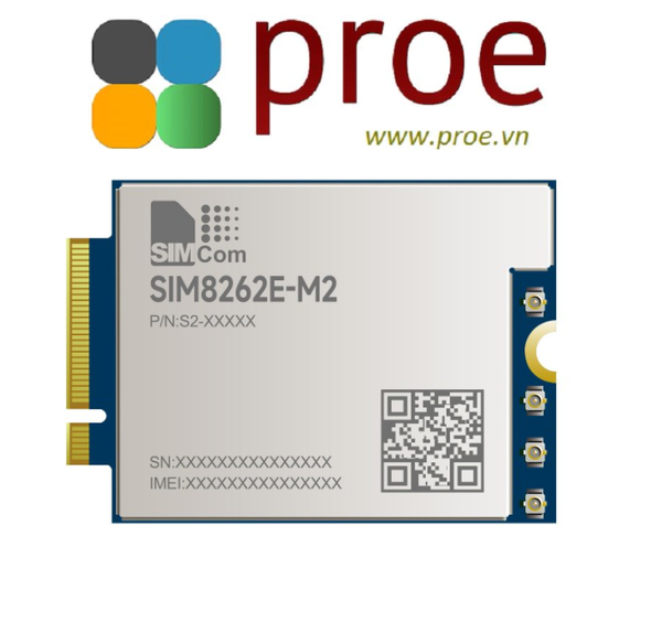 SIM8262E-M2 SIMCom original 5G module, M.2 form factor, Qualcomm Snapdragon X62 | Điện tử ProE