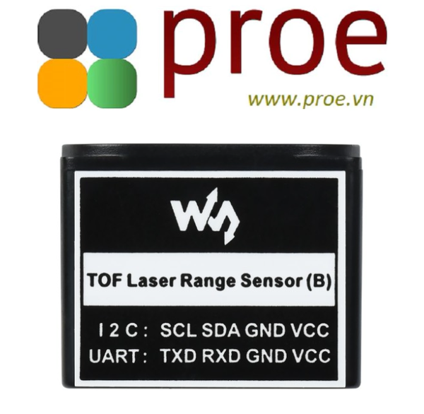 TOF (Time Of Flight) Laser Range Sensor (B), UART / I2C Bus, Long Range ...