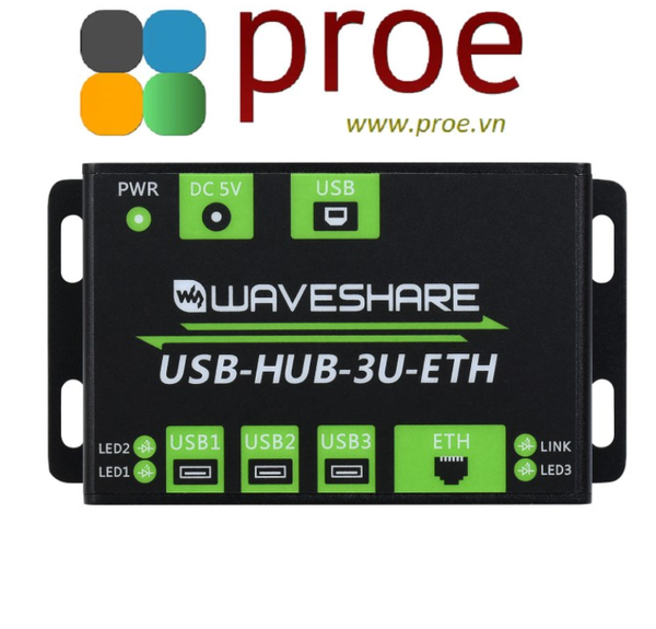 Industrial Grade Multifunctional USB HUB, Extending 3x USB ports + 100M ...