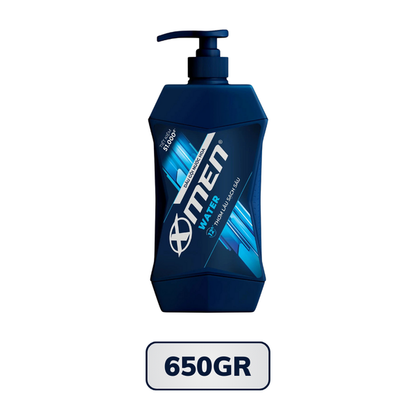 Dầu gội X-Men Water thơm lâu sạch sâu 380G/ 650G