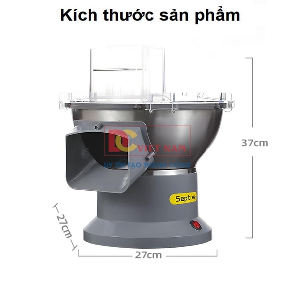 Máy thái rau củ quả công nghiệp đa năng, thái lát, thái sợi, thái hạt ...