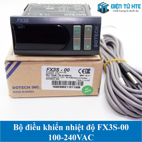 Bộ điều khiển nhiệt độ DOTECH FX3S FX3S-00 - Cảm biến 5 mét | Điện Tử HTE