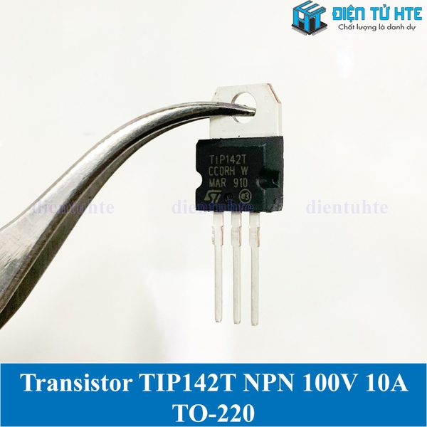 Transistor công suất TIP142 TIP142T NPN 100V 10A TO-220 | Điện Tử HTE