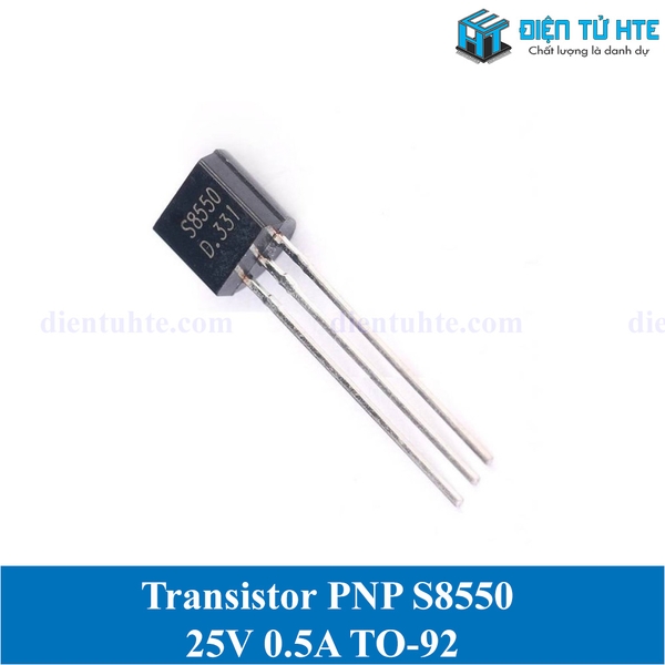 Transistor NPN S8050 PNP S8550 0.5A 25V chân cắm TO-92 | Điện Tử HTE