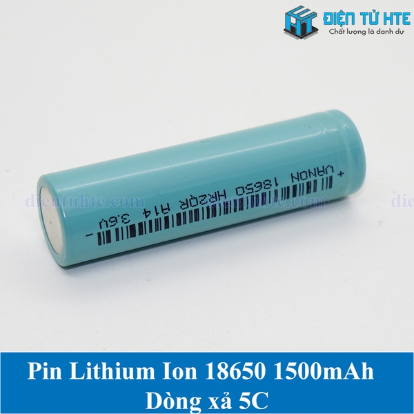 Pin Lithium Ion 18650 1500mAh xả 5C | Điện Tử HTE