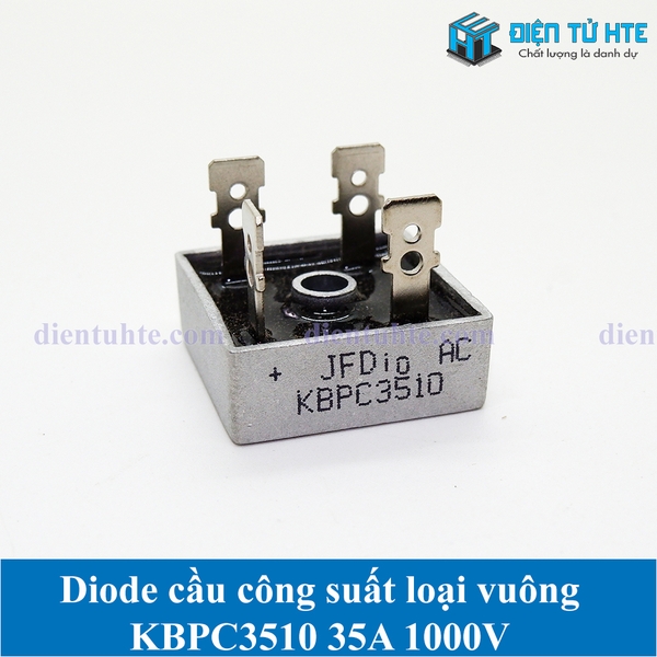 Diode cầu vuông KBPC3510 35A 1000V | Điện Tử HTE