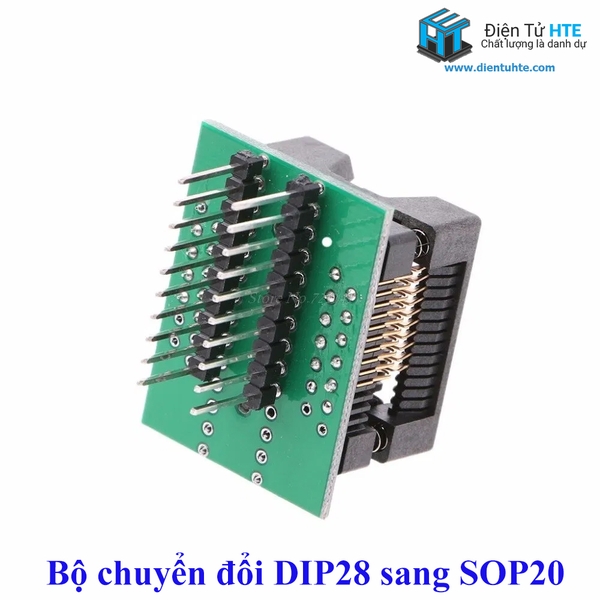 Socket chuyển đổi SOP20 SOIC20 TSSOP20 sang DIP28 | Điện Tử HTE