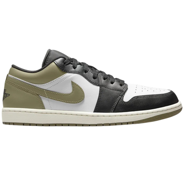 Nike Air Jordan 1 Low Black Toe Medium Olive | 553558-092