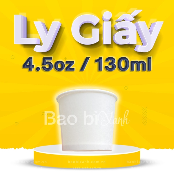 Ly giấy 4.5oz - 130ml Chất Lượng, Mua Sỉ Rẻ TPHCM