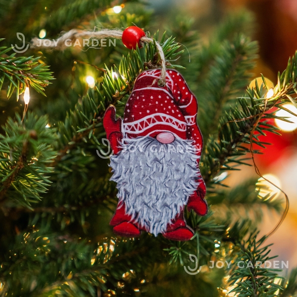 Set 9 Tag gỗ Thần lùn [9 pcs Gnome Wooden Tag] Joy Garden