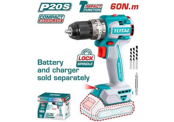 Máy khoan búa không chổi than dùng pin Lithium-Ion 20V (không kèm pin ...