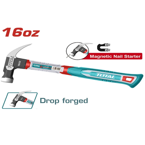Búa nhổ đinh Total THCH61016 16oz/450g | SIÊU THỊ MÁY MÓC THIẾT BỊ