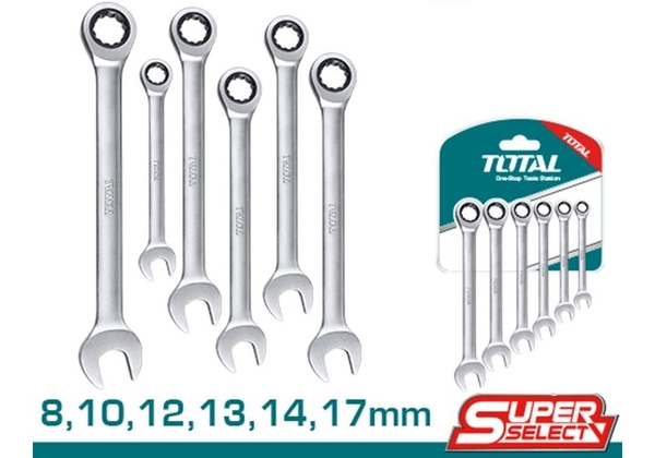 Bộ 6 Cờ lê miệng vòng 2 chiều THT102RK566 | SIÊU THỊ MÁY MÓC THIẾT BỊ