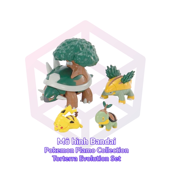 Mô hình Bandai Pokemon Plamo Collection Torterra Evolution Set