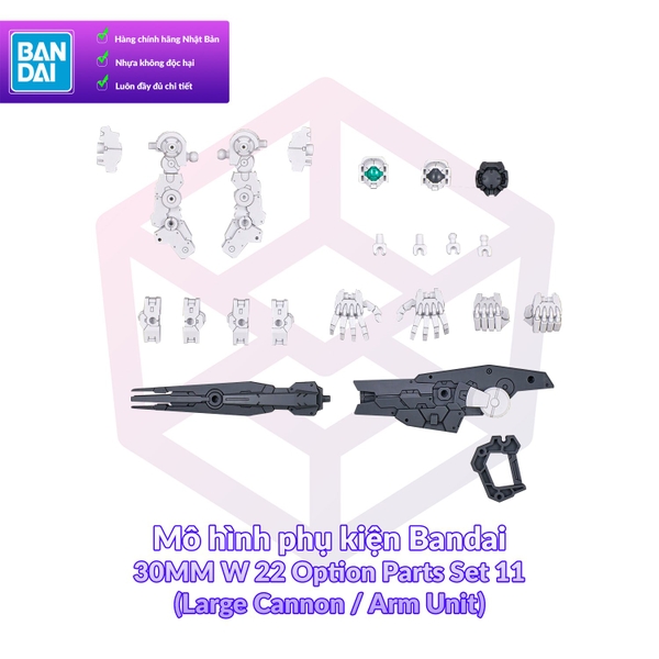 Mô hình phụ kiện Bandai 30MM W 22 Option Parts Set 11 (Large Cannon ...