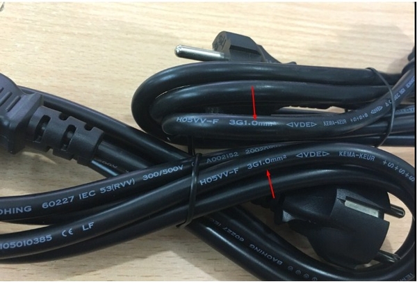 Dây Nguồn 2 Chân Tròn BizLink BP-370 BC-313 AC Power Cord Europe Plug Schuko CEE 7/7 To IEC320 ...