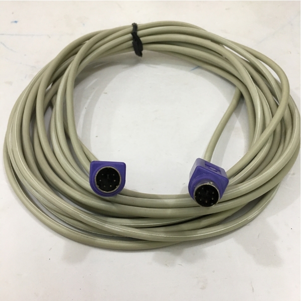 Cáp Mini Din 6Pin PS2 Keyboar Male to Male Cable Grey For KVM Switch ...