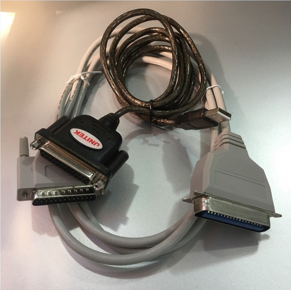Bộ Combo Cáp Điều Khiển Máy In USB to LPT Parallel 25 Pin Và Cable LPT ...