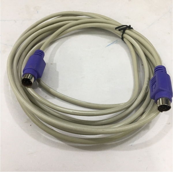 Cáp Mini Din 6Pin PS2 Keyboar Male to Male Cable Grey For KVM Switch ...