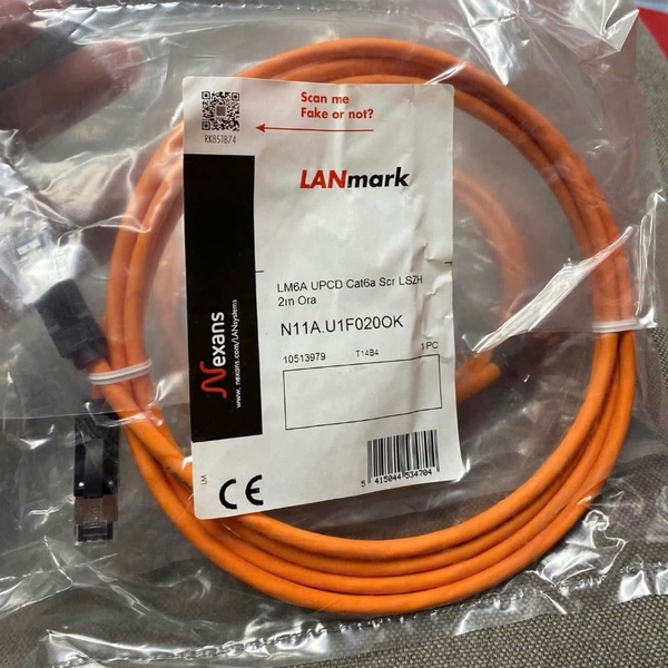 Cáp Mạng 2M 6.5ft 10 Gbit/s Nexans N11A.U1F020OK LANMARK-6A CAT6A ...