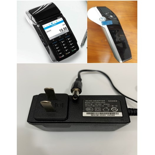 Adapter 9V 1A PAX Connector Size 5.5mm x 2.5mm For Máy In Nhiệt Pos Pax ...