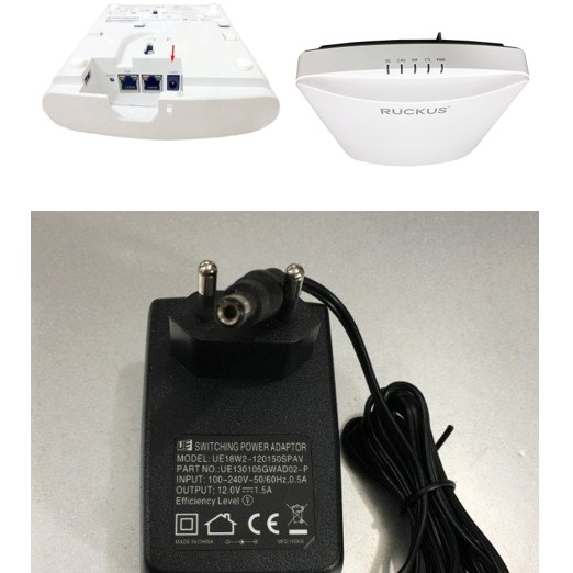 Adapter 12V 1.5A UE18W2 Connector Size 5.5mm x 2.1mm For Ruckus ...