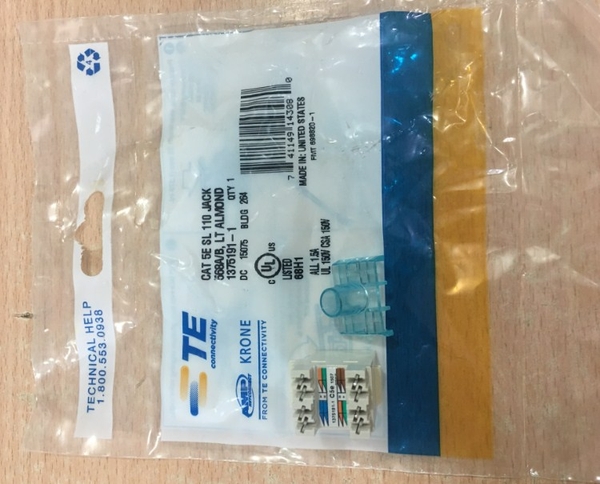 Nhân Mạng Commscope AMP 1375191-1 MODULAR JACK RJ45 CAT5E SL 110 JACK ...