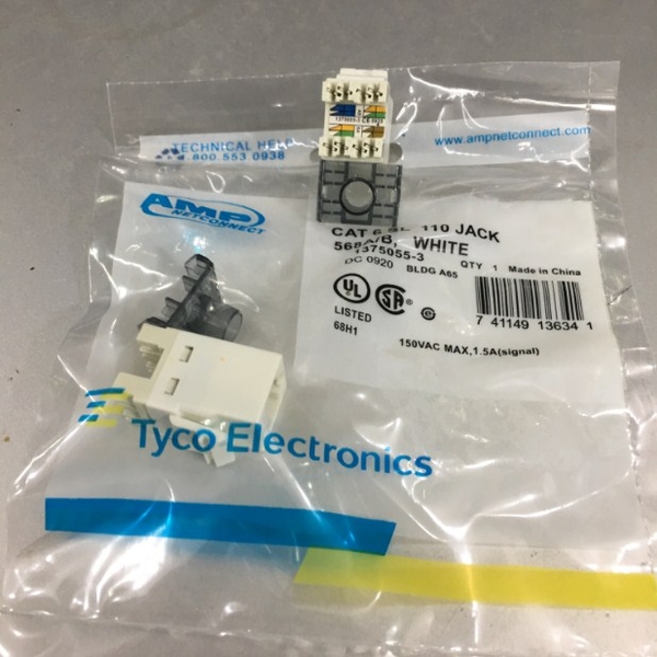 Nhân Mạng AMP COMMSCOPE 1375055-3 Modular Jack RJ45 CAT 6 SL 110 JACK ...