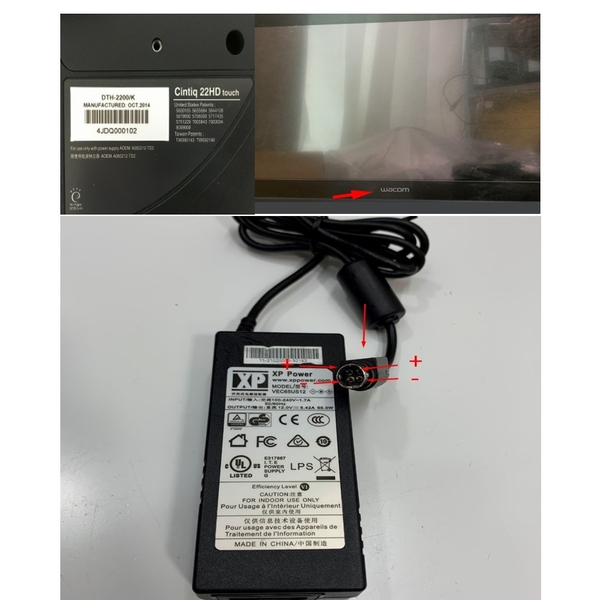 Adapter 12V 5.42A 65W XP Power Connector Size 4 Pin Mini Din 10mm For ...