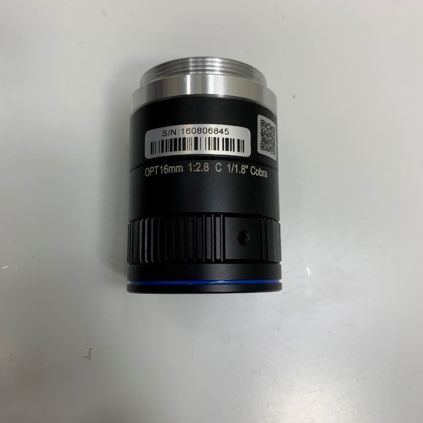 Ống Kính C-Mount Lens OPT16mm 1:2.8 C 1/1.8" Cobra 13.57mm 3-5 ...