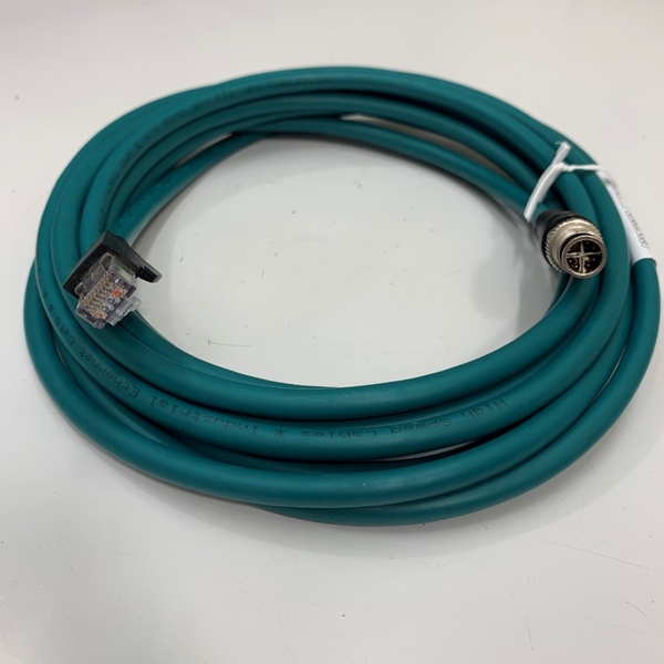 Cáp M12 X-Coded 8 Pole to RJ45 Gigabit Ethernet Interface CAT5E ...