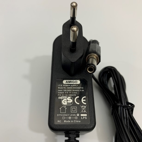 Adapter 5V 2A AMIGO Connector Size 5.5mm x 2.5mm For Power Supply IP ...