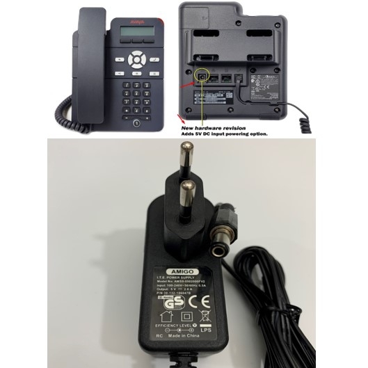 Adapter 5V 2A AMIGO Connector Size 5.5mm x 2.5mm For Power Supply IP ...