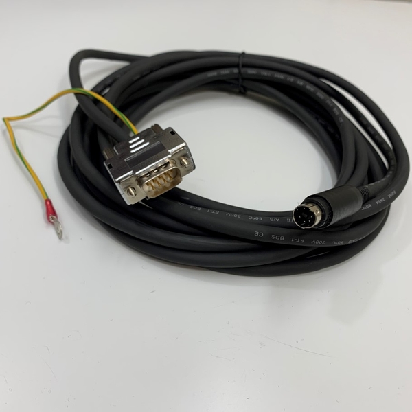 Cáp Lập Trình D9-QCPU2-5M 17Ft Dài 5M For HMI Fuji Electric Monitouch ...