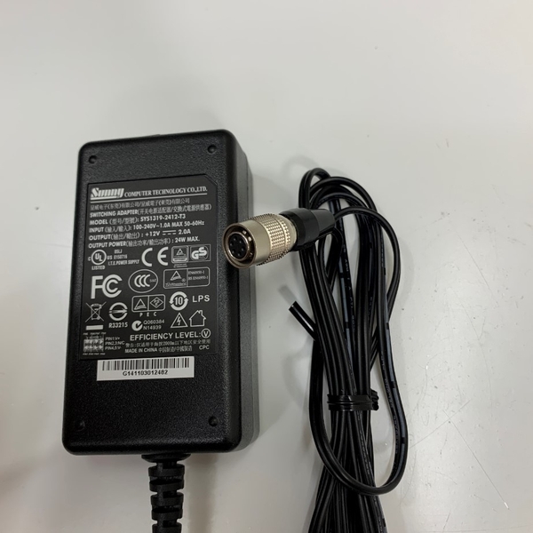 Adapter 12V 2A 24W SUNNY Connector Size Hirose HR10A-7P-6S73 6 Pin ...