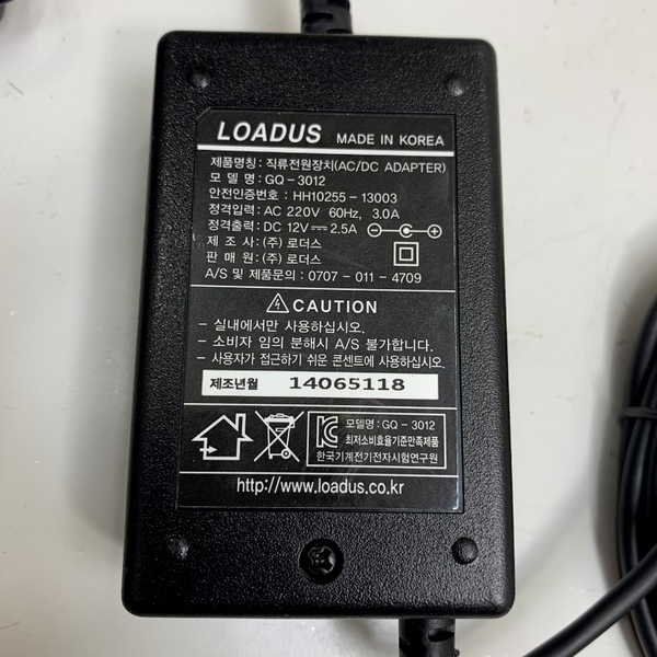 Adapter Original 12V 2.5A 30W LOADUS GQ-3012 Connector Size Hirose ...