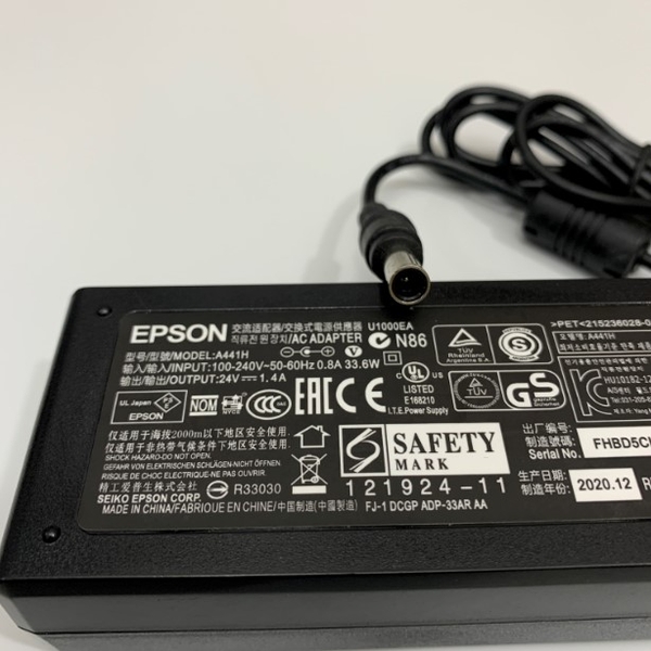 Adapter 24V 1.4A 33.6W EPSON A441H Connector Size 6.0mm x 4.0mm For Máy ...