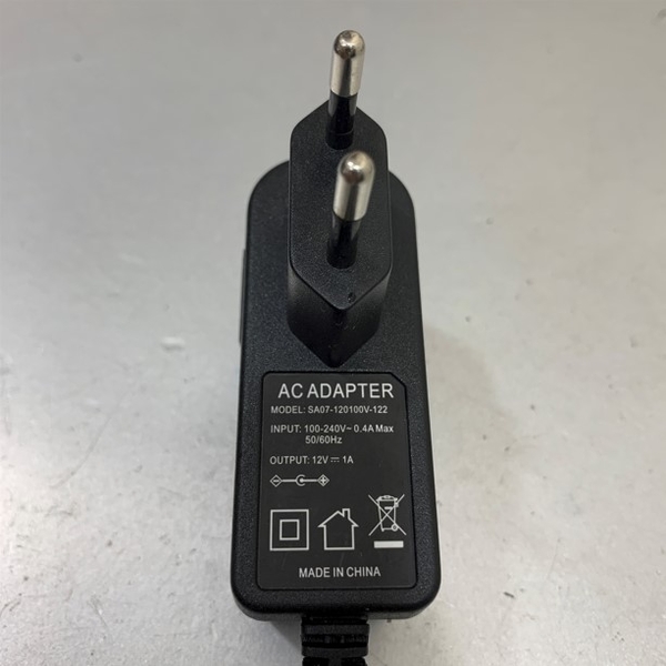 Adapter 12V 1A SA07-120100V-122 Connector Size 5.5mm x 2.1mm