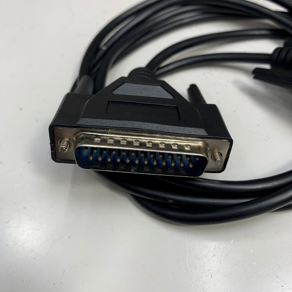 Cáp 2M RS232-C Shielded Cable DB25 Male to DB9 Male Communication Null ...