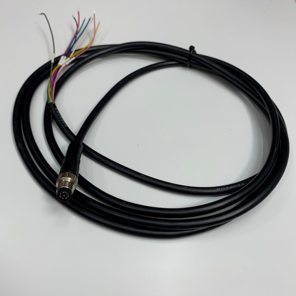 Cáp 2M 6.5ft CAZN Industrial Cable Connector M8 A-Code 8 Pin Male to 8 ...