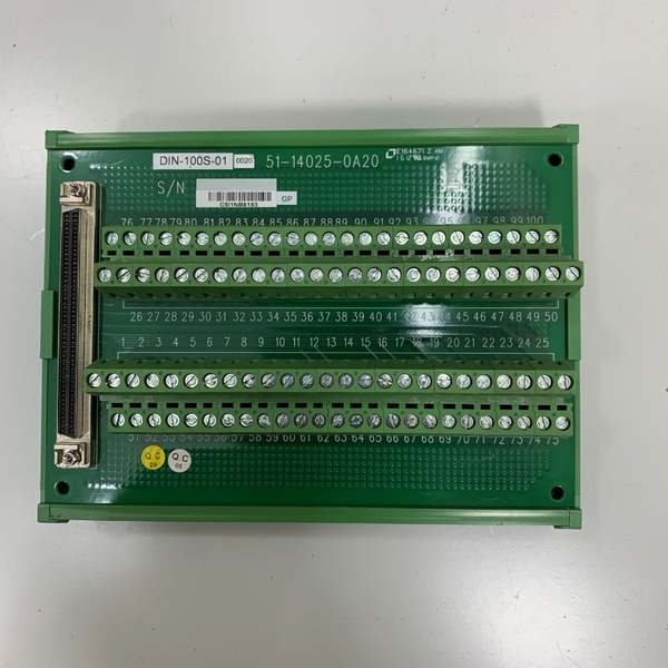Cầu Đấu Original ADLINK DIN-100S-01 Terminal Board with 100-Pin SCSI-II Connector and DIN-Rail ...
