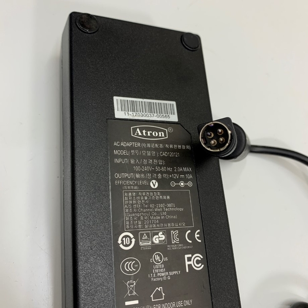 Adapter 12V 10A 120W ATRON Connector Size 4 Pin 10mm Mini Din OEM ...